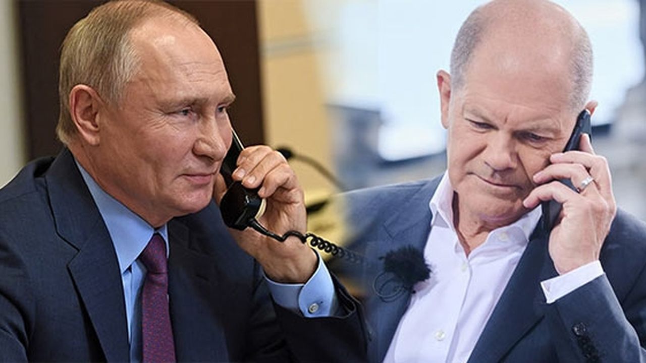 Olaf Scholz volal po 2 letech Vladimiru Putinovi a vyzval ho ke stažení ruských vojsk z Ukrajiny ...