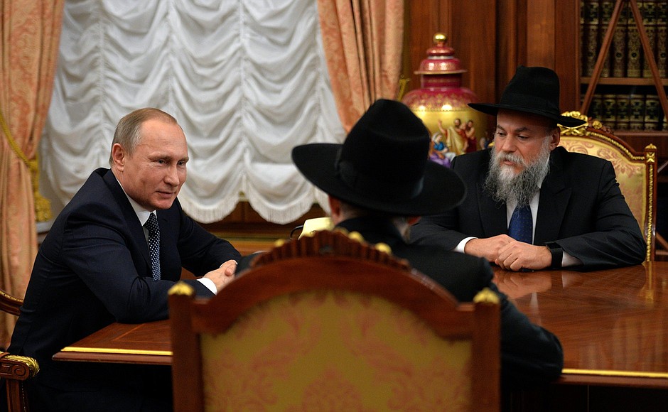 Chabad Lubavitch, Lev Leviev, Vladimir Putin a Donald Trump jako jedna ...